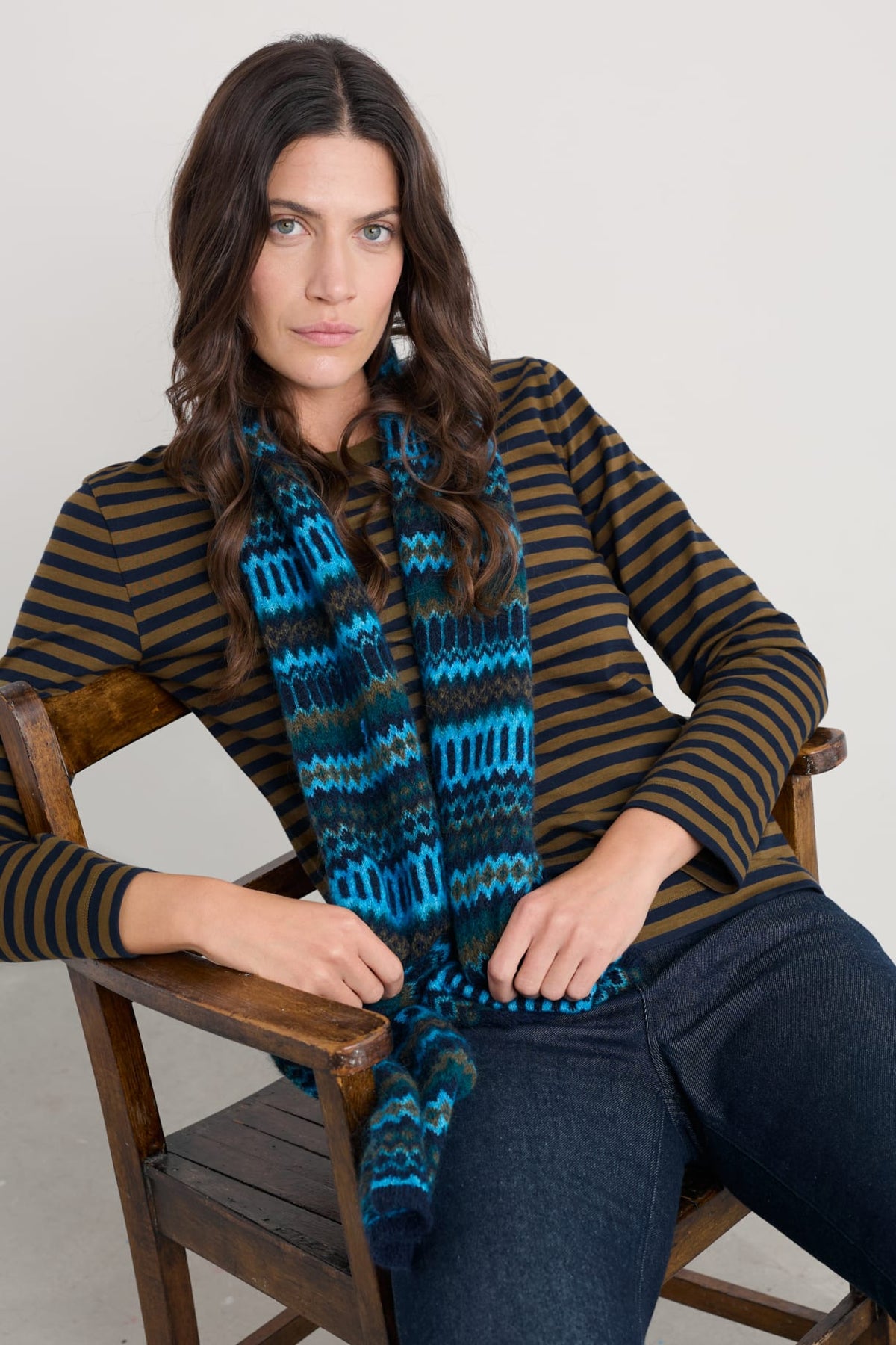 Seasalt Cornwall - Minimalist Scarf - Modernist Cyan Multi – Ecolena